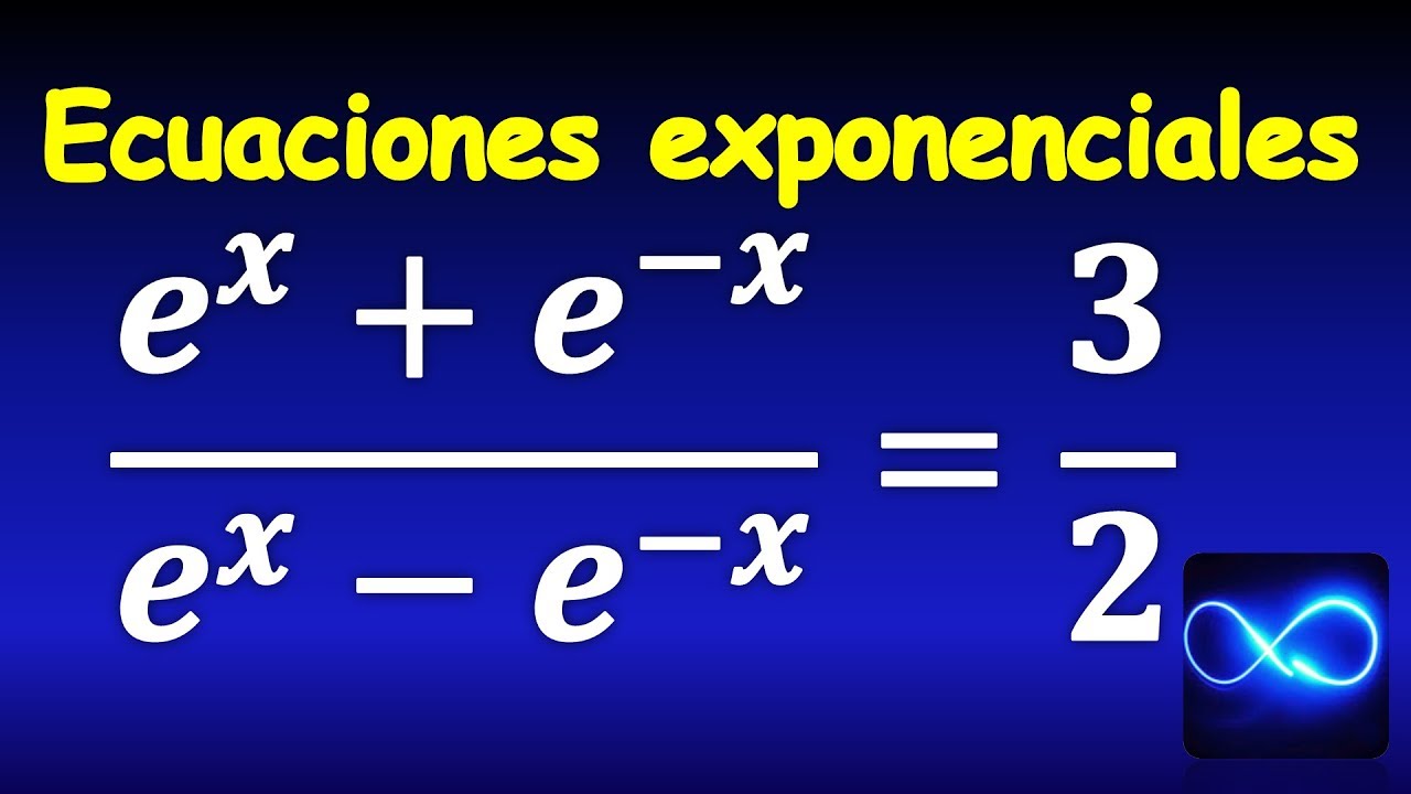14. Ecuaciones exponenciales, división de exponenciales - YouTube