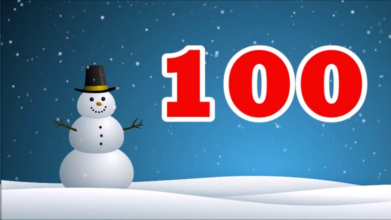 Countdown From 100 to 0 Christmas Ver 2 - YouTube