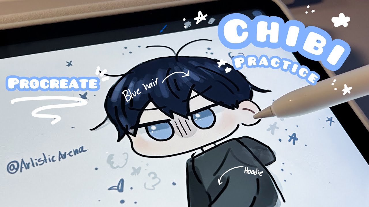 Chibi practice | draw with me - YouTube