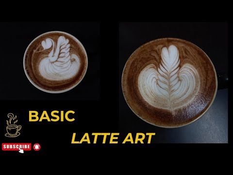 Basic latte art for beginner barista - YouTube
