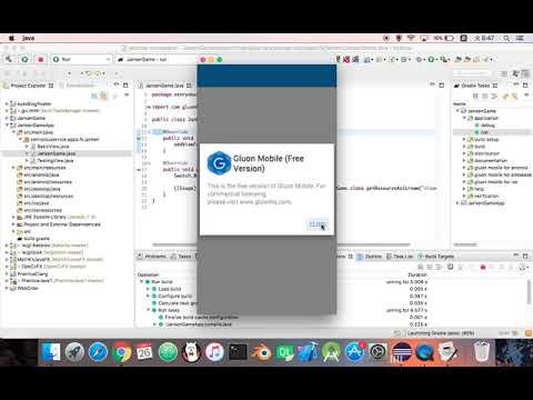Java Fx + Gluon画面切り替え1 - YouTube