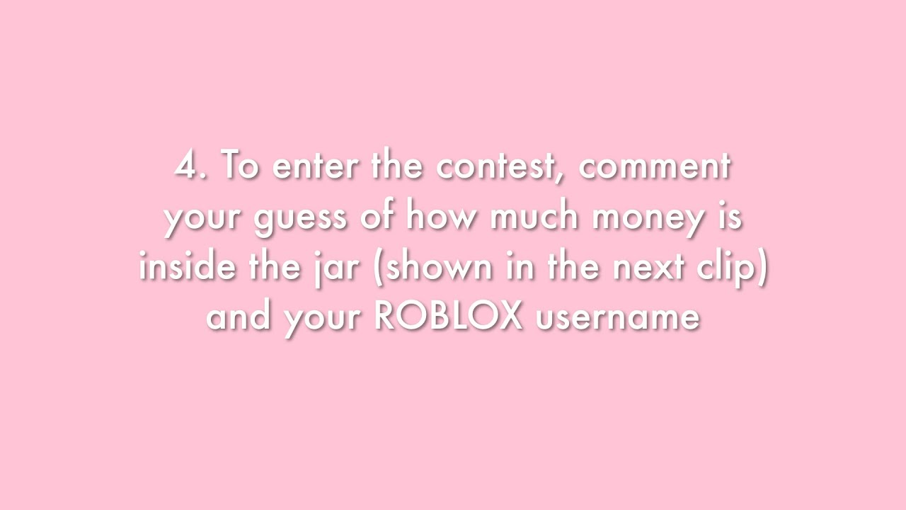 (CLOSED) Guess How Much Money is in the Jar for 1000 ROBUX - YouTube