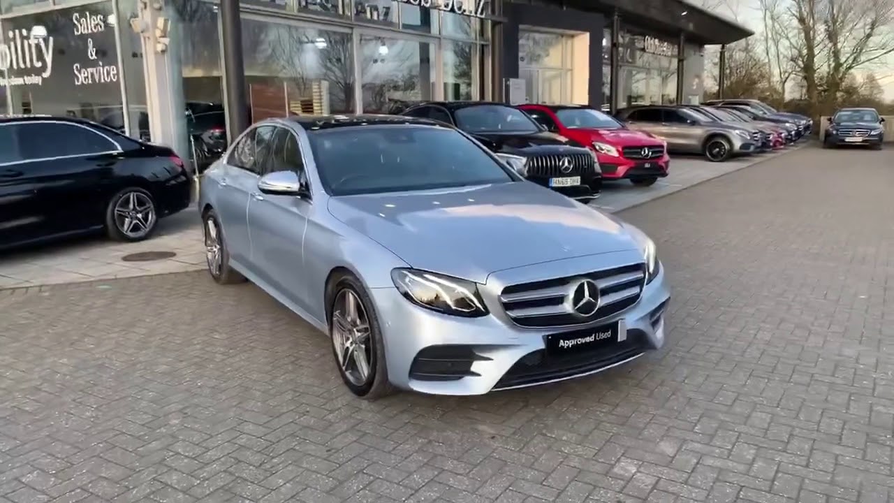 Mercedes- Benz E Class E350d AMG Line Premium- EJ66 GTZ - YouTube