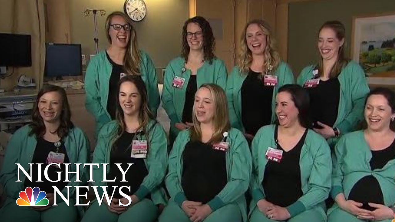 Nine Nurses From Same Hospital Wing All Expecting This Spring | NBC ...