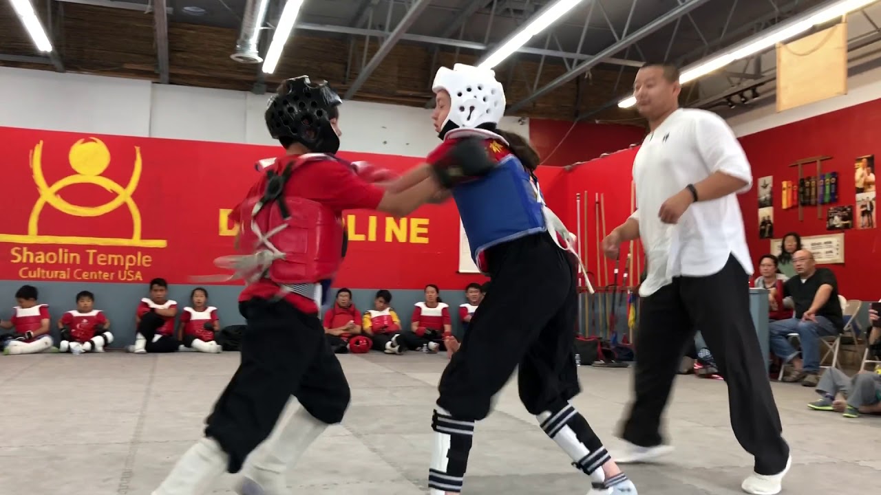 Fast punching and kicking, 4 Shaolin Schools Sparring Day, June 2019 ...