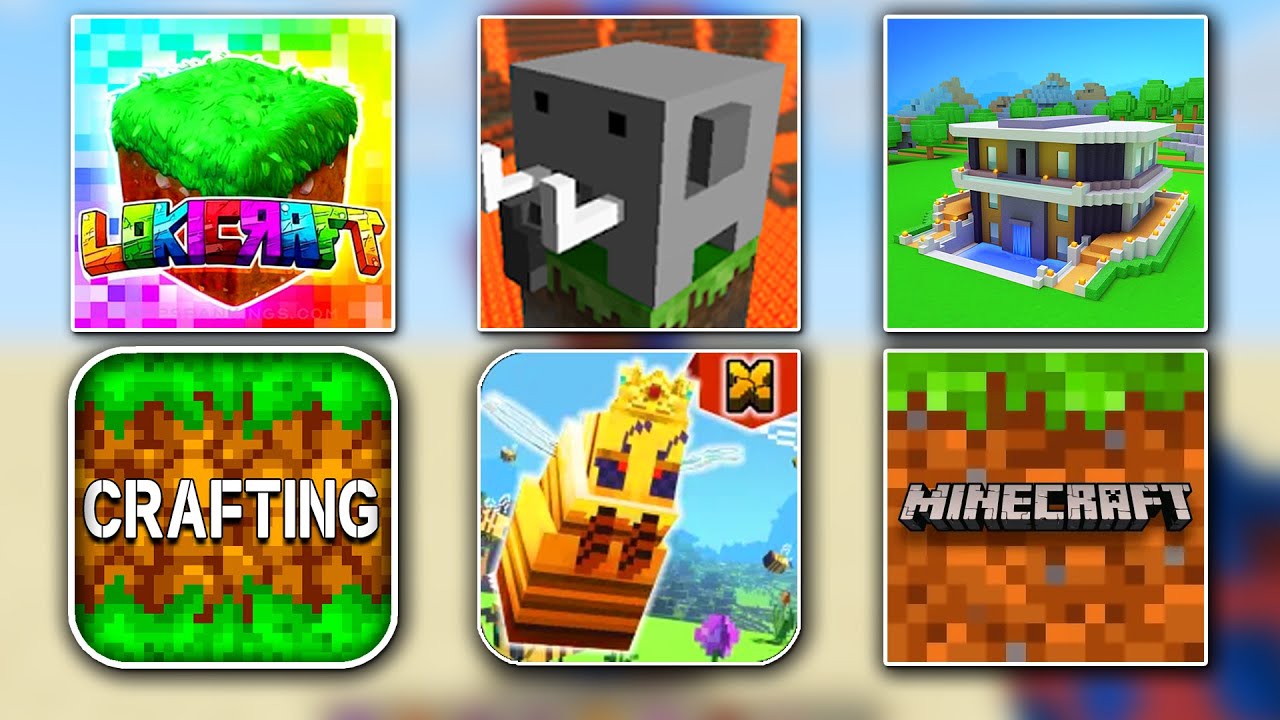 Minecraft,Crafting And Building, Lokicraft X, Realm Craft, Craftsman ...