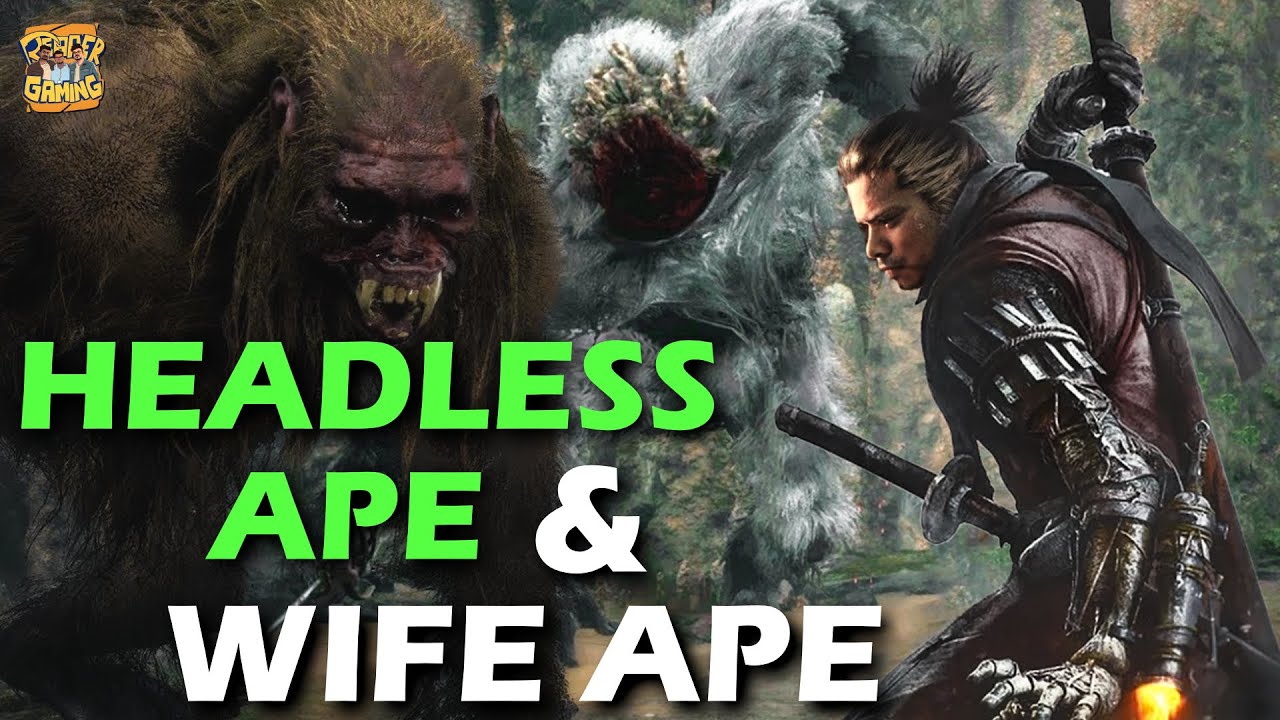 Sekiro : Headless Ape and Guardian Ape Wife Boss Fight - YouTube