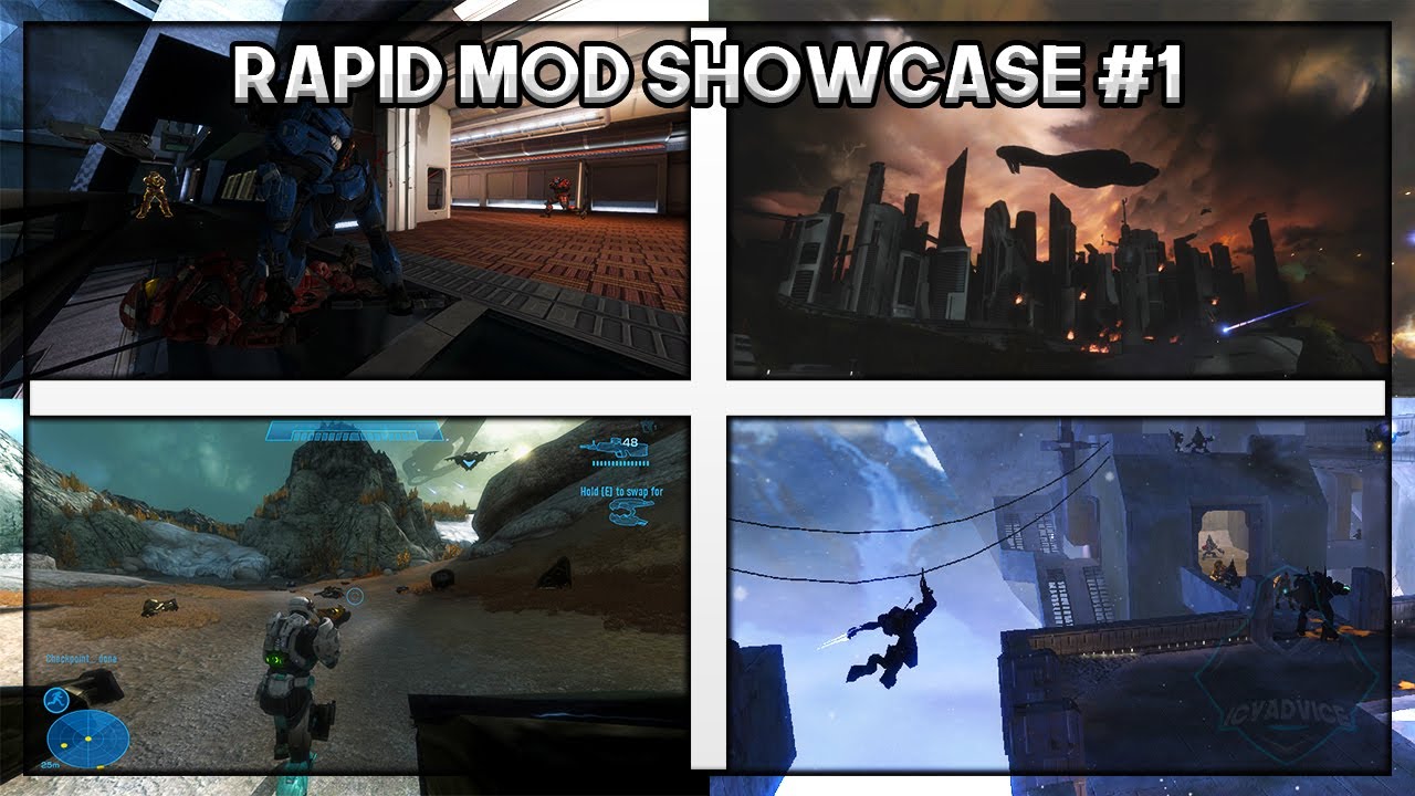 Halo MCC Rapid Fire Mod Showcase #1 // Sky on Fire, Breakout Bot Battle ...
