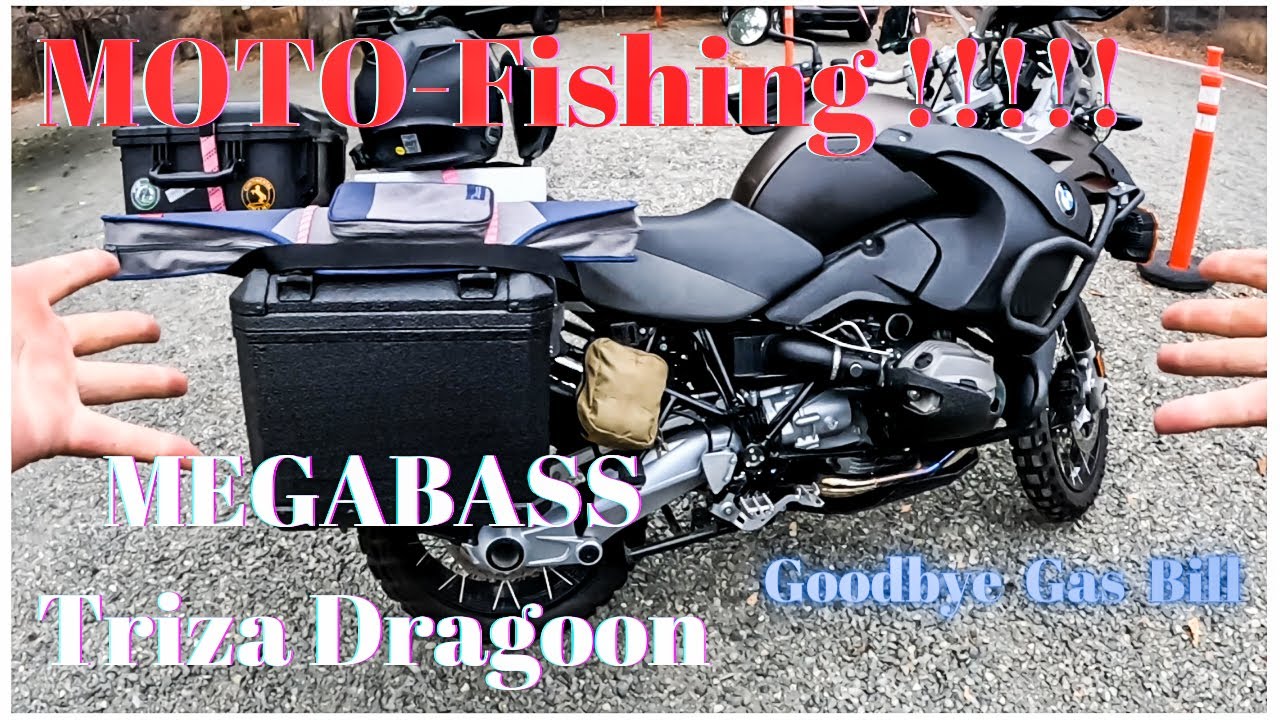 Fishing off my BMW Adventure!!! NEW Megabass Triza Dragoon travel rod ...