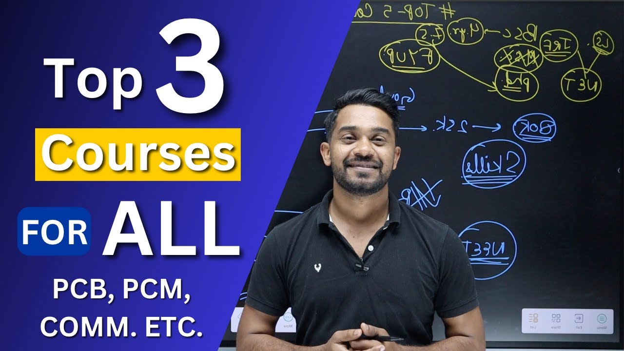 Top 3 Courses for all | career after 12th | #pcb |#pcm | #commerce #ipm ...