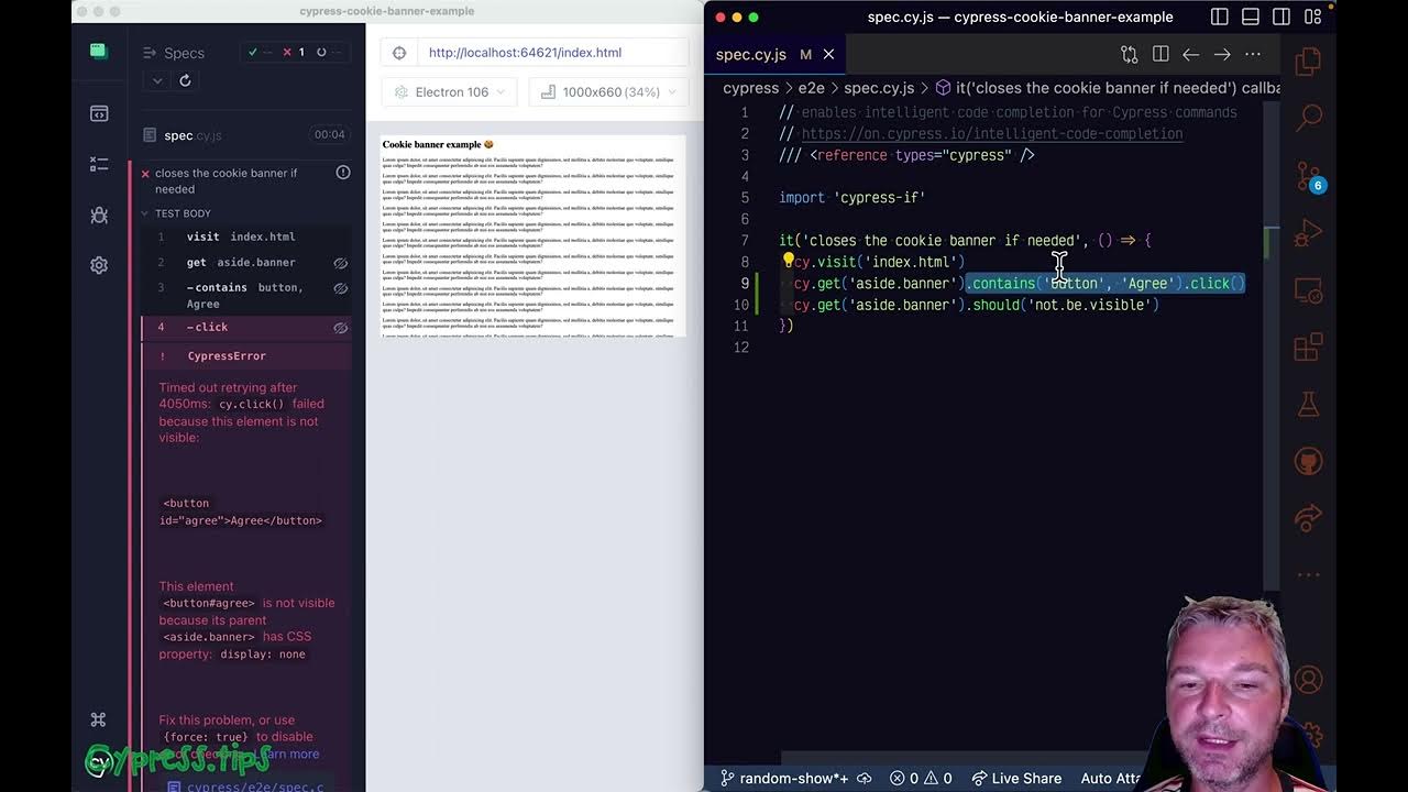 cypress-if Plugin Supports Cypress v12+: Close The Popup Dialog If It Is Visible - YouTube