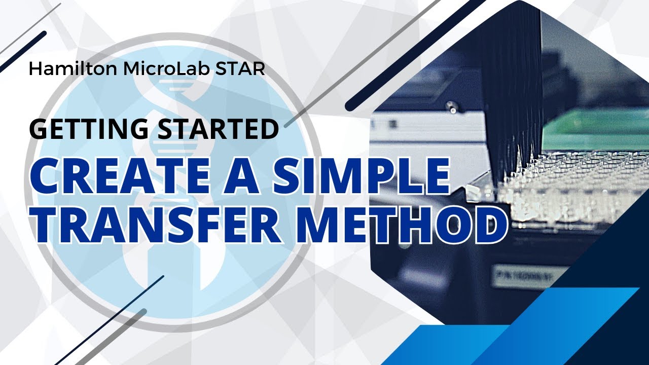 Hamilton MicroLab STAR - How To Create A Simple Transfer Method - YouTube