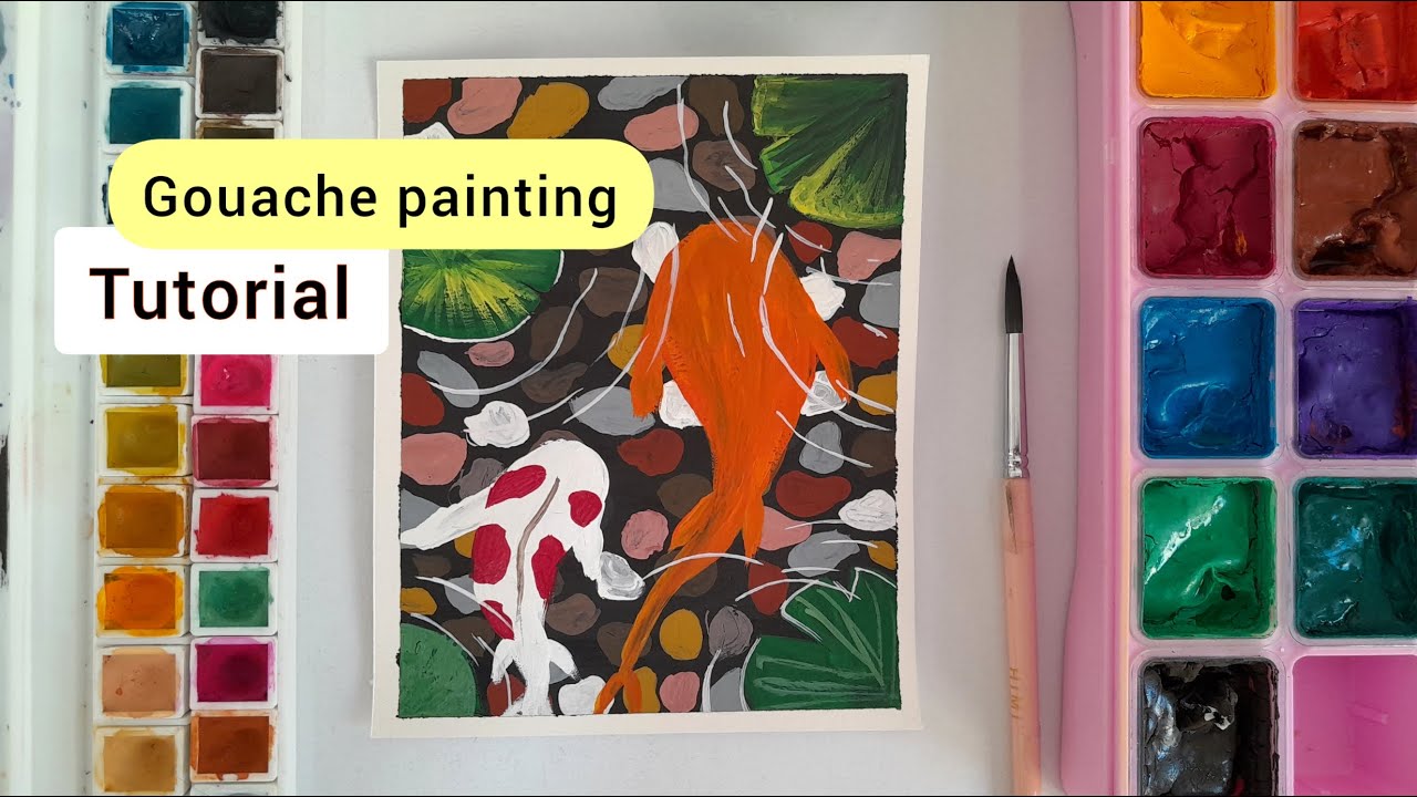 gouache painting: Himi gouache painting for beginners - YouTube