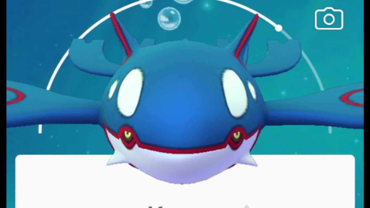 Pokemon GO Kyogre Pokedex 360 Degree View - YouTube
