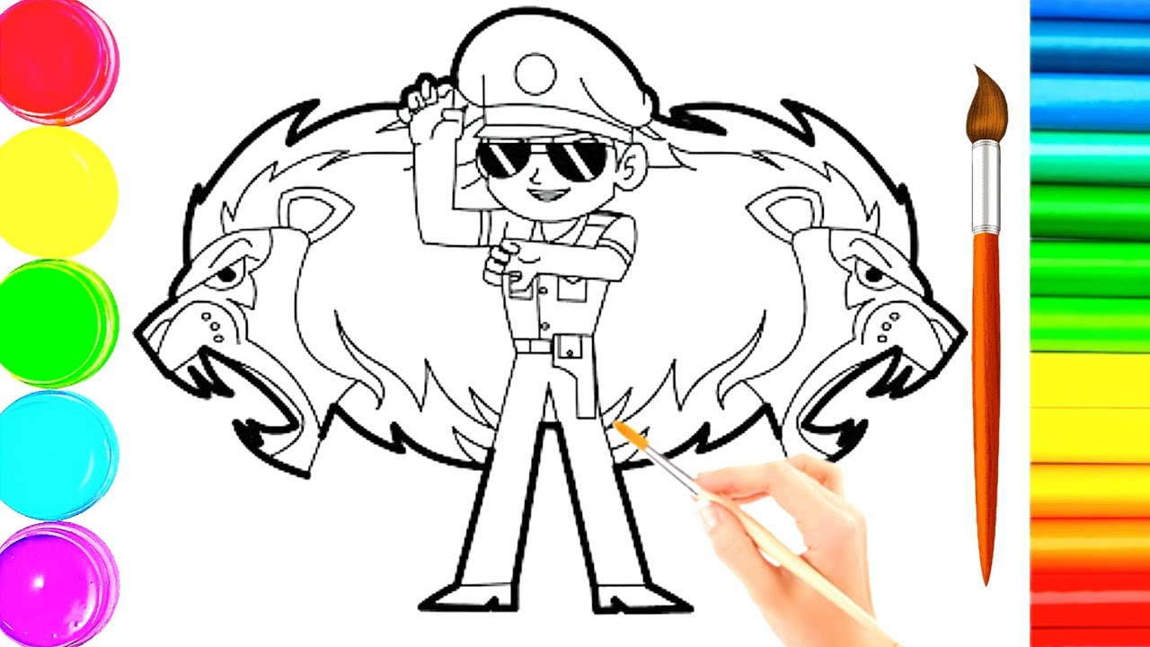 Little Singham Drawing | Little Singham drawing with lion 🦁 | Drawing ...