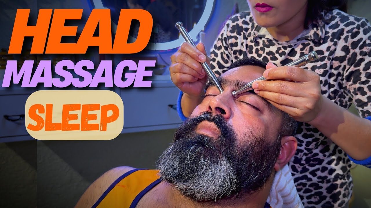 Amazing Technique For Reduce Stress | Head Massage Asmr With Cosmic ...