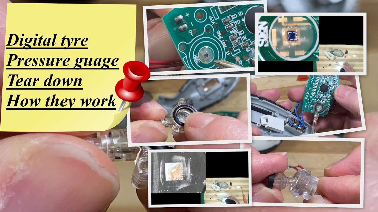 Digital tyre pressure gauge tear down #electronics #sensor - YouTube