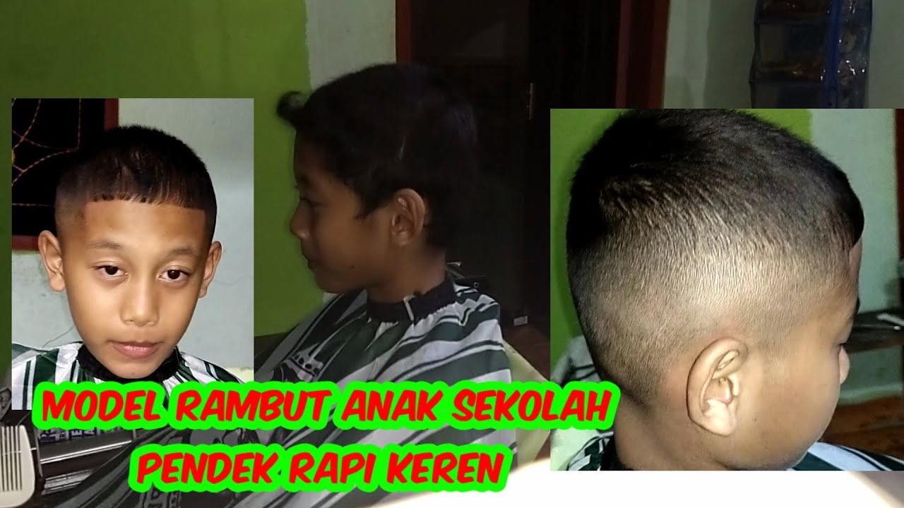Model rambut anak sekolah, pendek rapi keren #pangkasrambut # ...