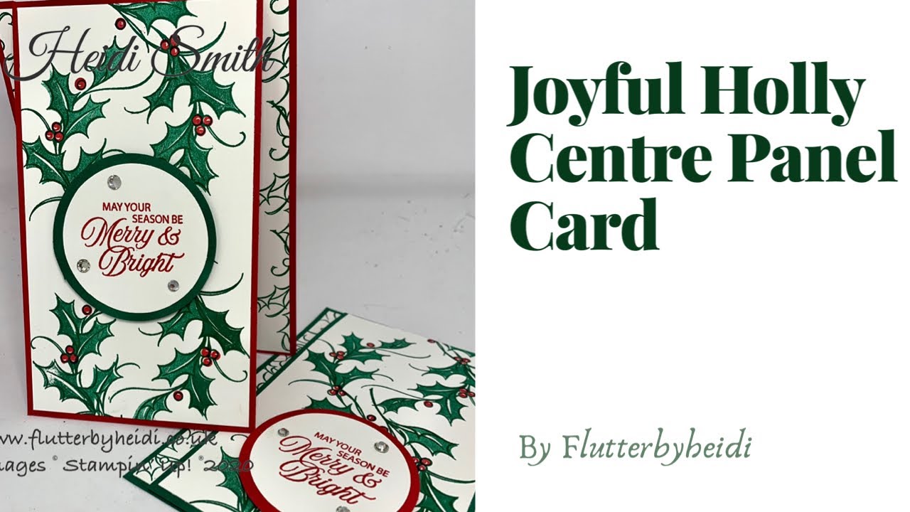 Fun Fold #112 How to make a Joyful Holly Centre Panel Card CRAFT HOW TO ...