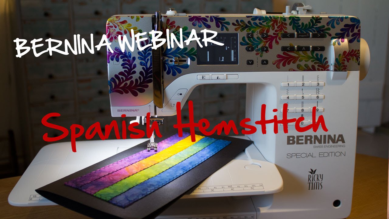 BERNINA Webinar: Spanish Hemstitch og Ricky Tims interview - YouTube