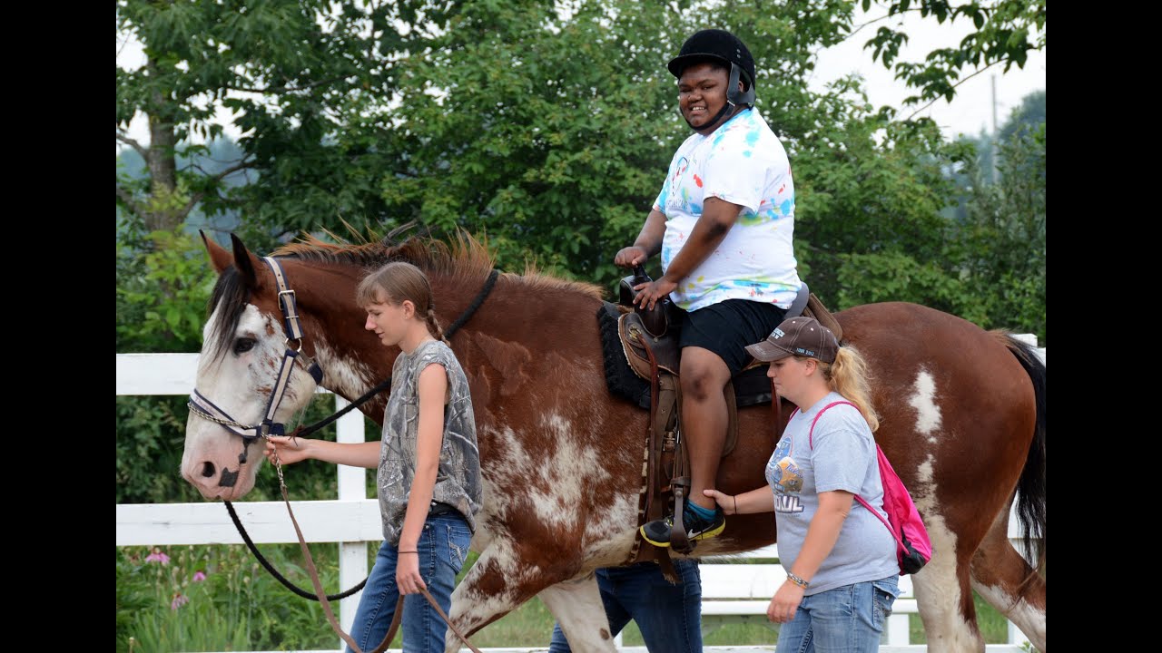Dare to Dream Youth Ranch day camp for kids with autism - YouTube