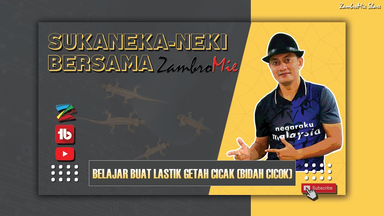 BELAJAR BUAT LASTIK GETAH CICAK (BIDAH CICOK) - YouTube