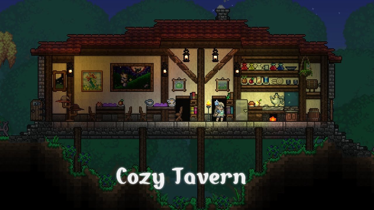 A Cozy Tavern | Terraria Speedbuild - YouTube