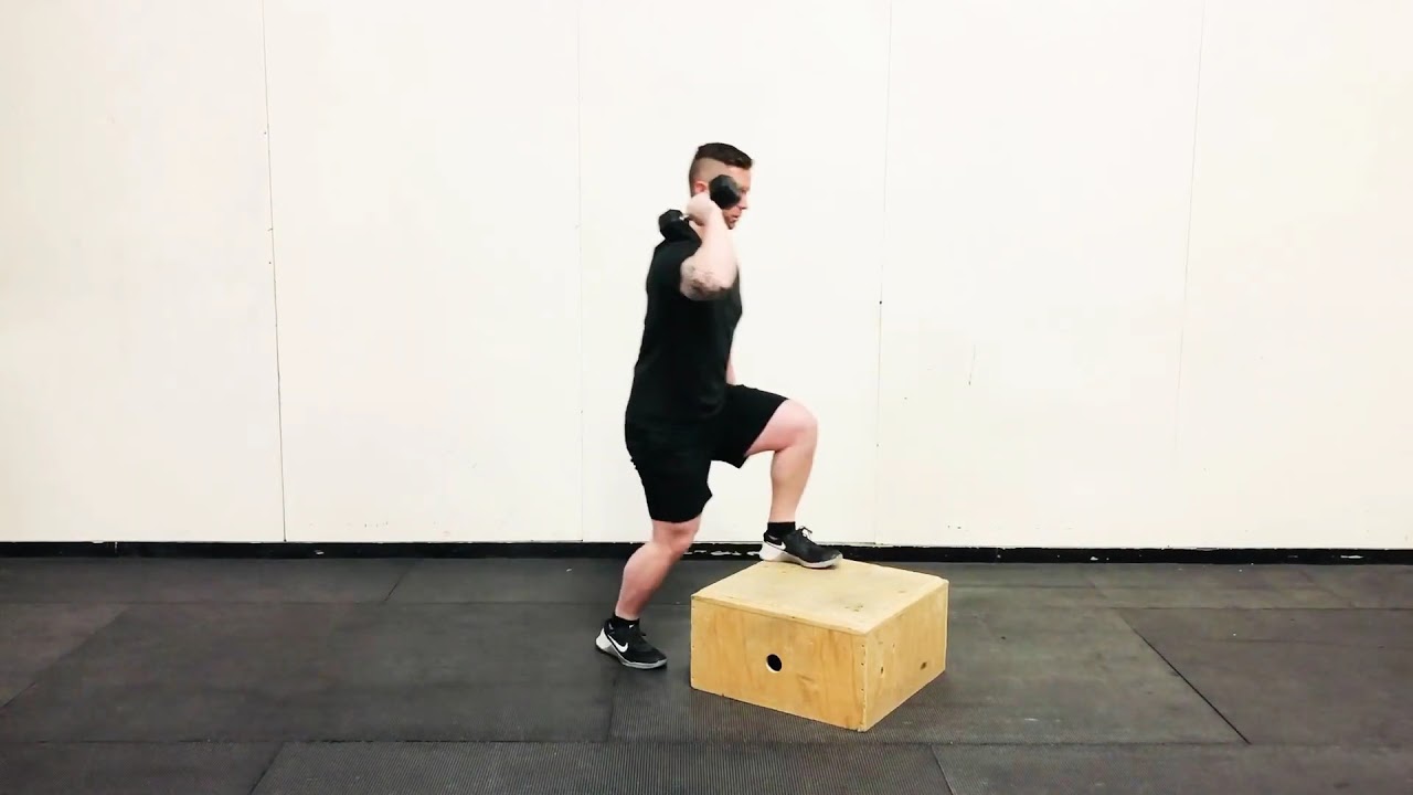1-Arm Dumbbell Front Rack Step-UPS - YouTube