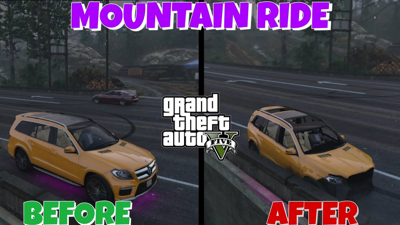 GTA 5 CAR CRASH IN MONT CHILIYAD | MERCEDES BENZ CRASH TEST - YouTube