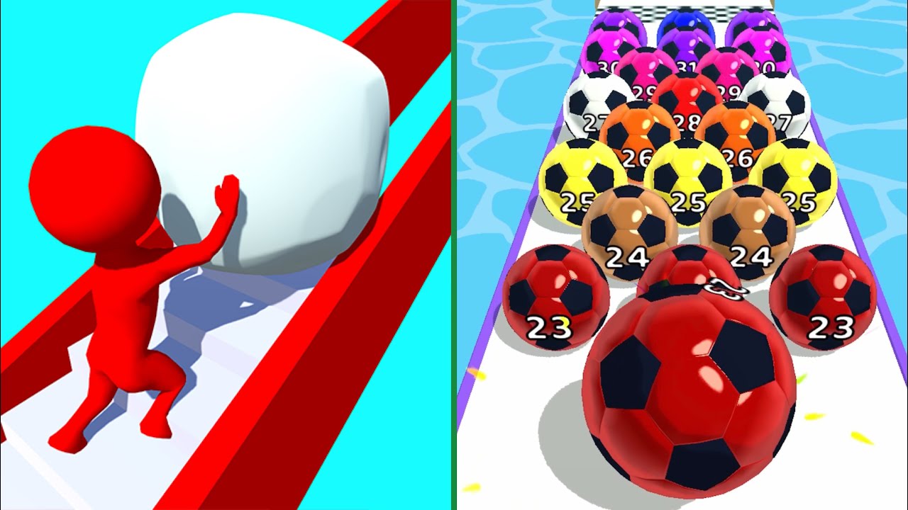 Max Levels Snow Race Vs Marbel Run 3D🟥🟪🟥New Gameplay FF11 - YouTube