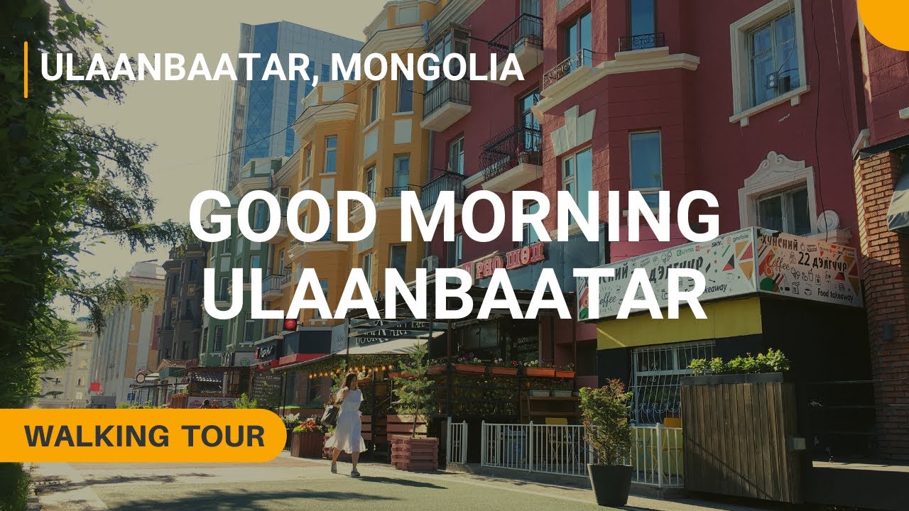 MORNING STREET IN ULAANBAATAR | WALK IN MONGOLIA - YouTube