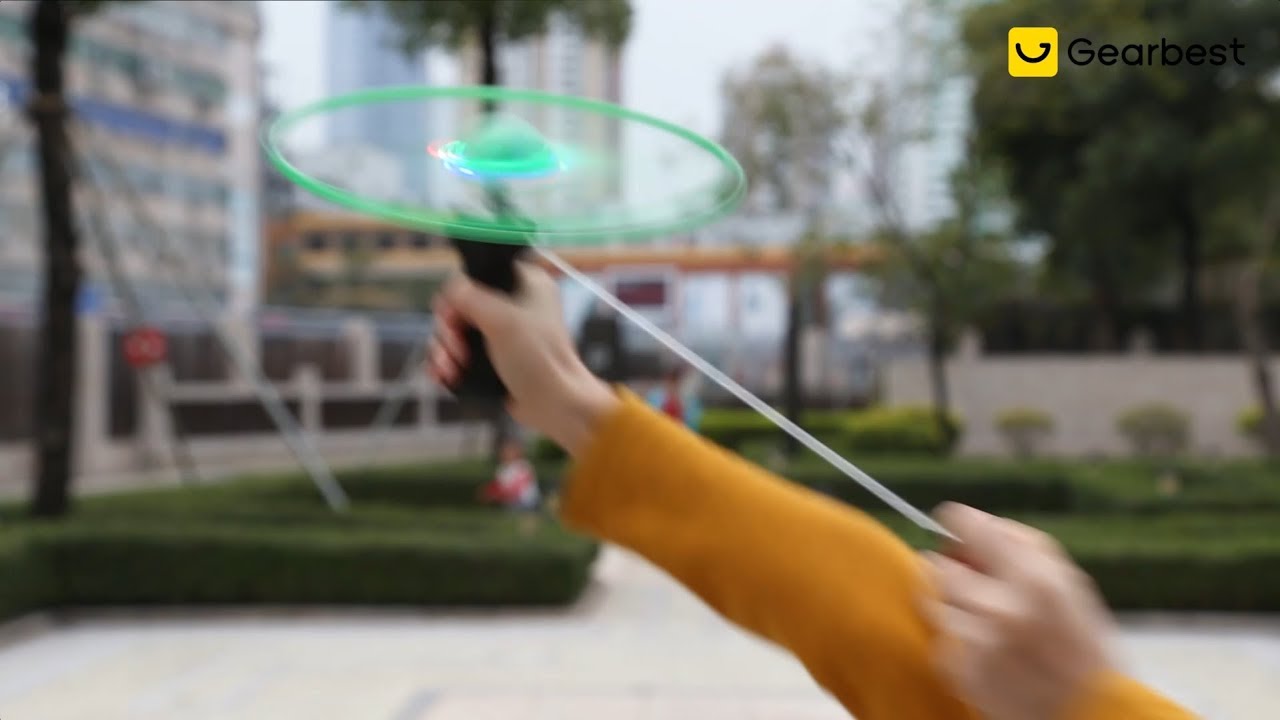 LED Flying Saucer Luminous Toy Outdoor - Gearbest.com - YouTube