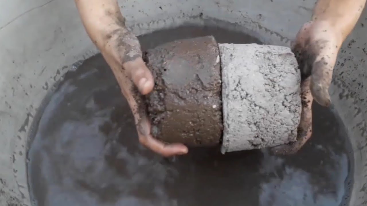 Milky mud clay boxes 😷☑️ crumbling video in water+over damp texture 🤤💦 - YouTube