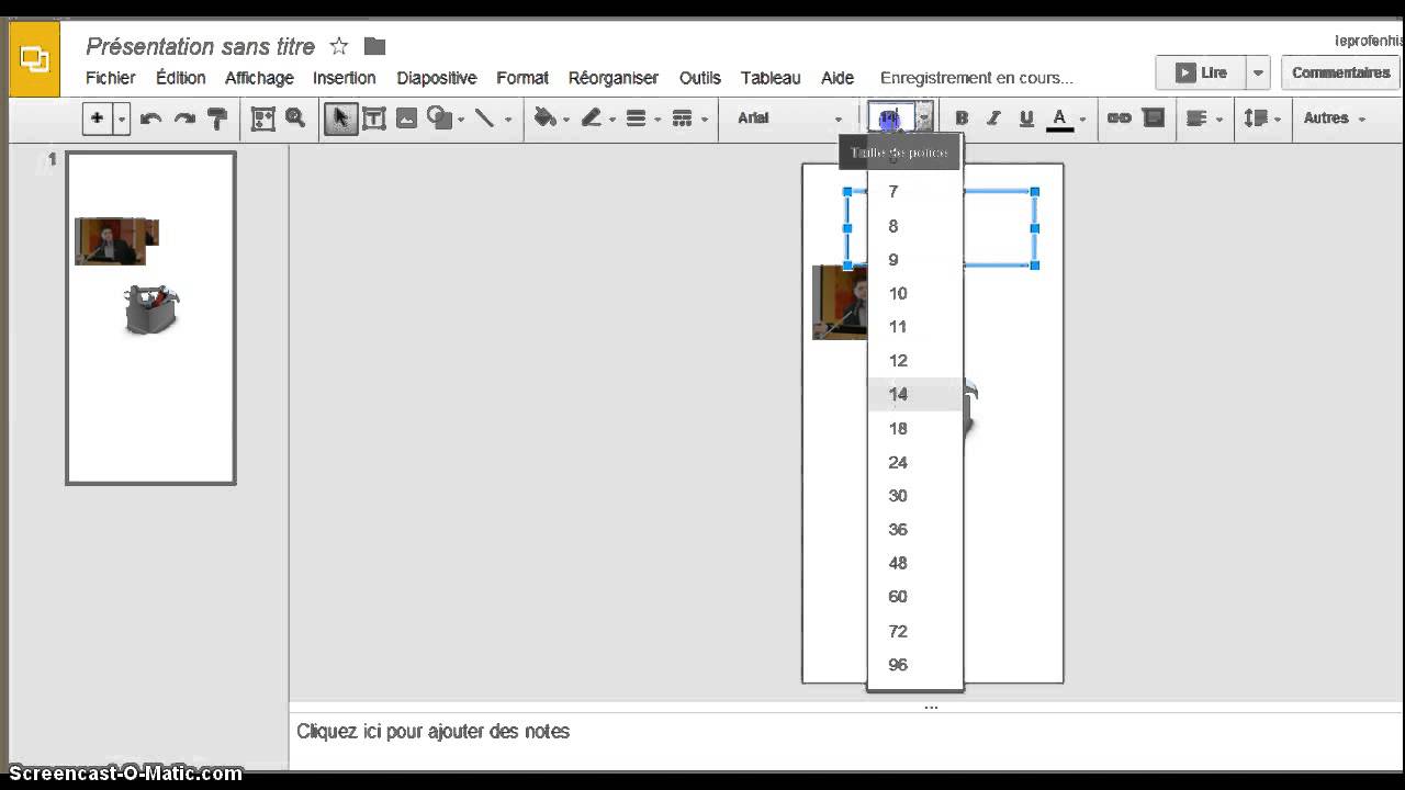 Tutoriel CSA : Google Présentation pour une affiche - YouTube