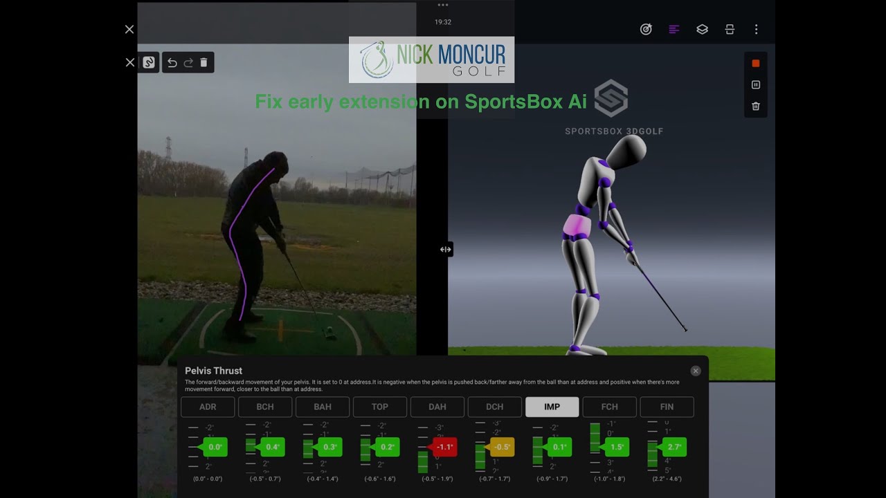 Early extension fix with SportsBox Ai - YouTube