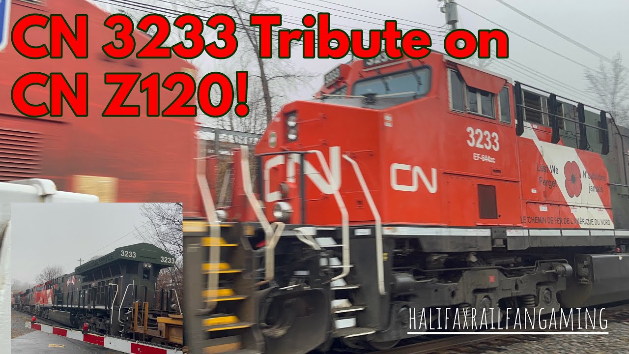 CN 3233! Early CN Z120 at Shore Drive Level Crossing, Bedford, NS ...