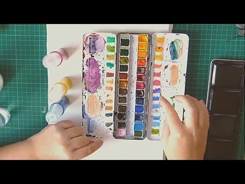 Watercolor Tutorials - How to create a background - Tools and basics ...
