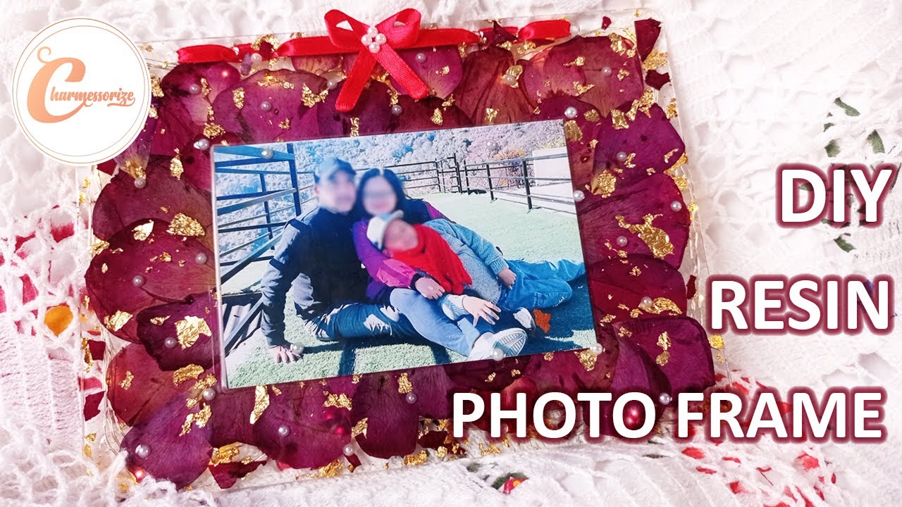 DIY Epoxy Resin Craft and Accessories | Making RESIN PHOTO FRAME With ...