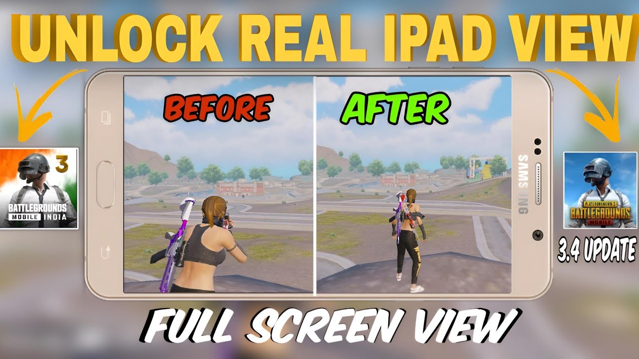 Unlock Full Screen BGMI iPad View 🔥 NOW In 3.4 update - YouTube