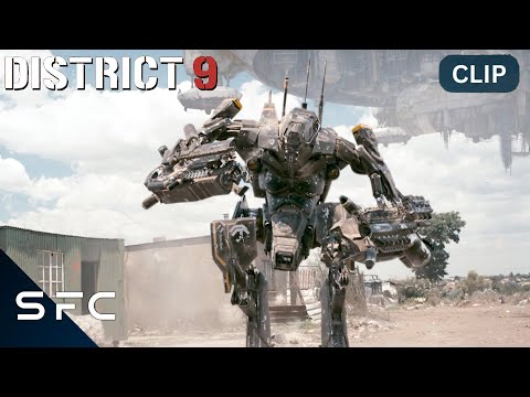 District 9 | INSANE Full Fight Scene!! | Exosuit vs. Mercenaries