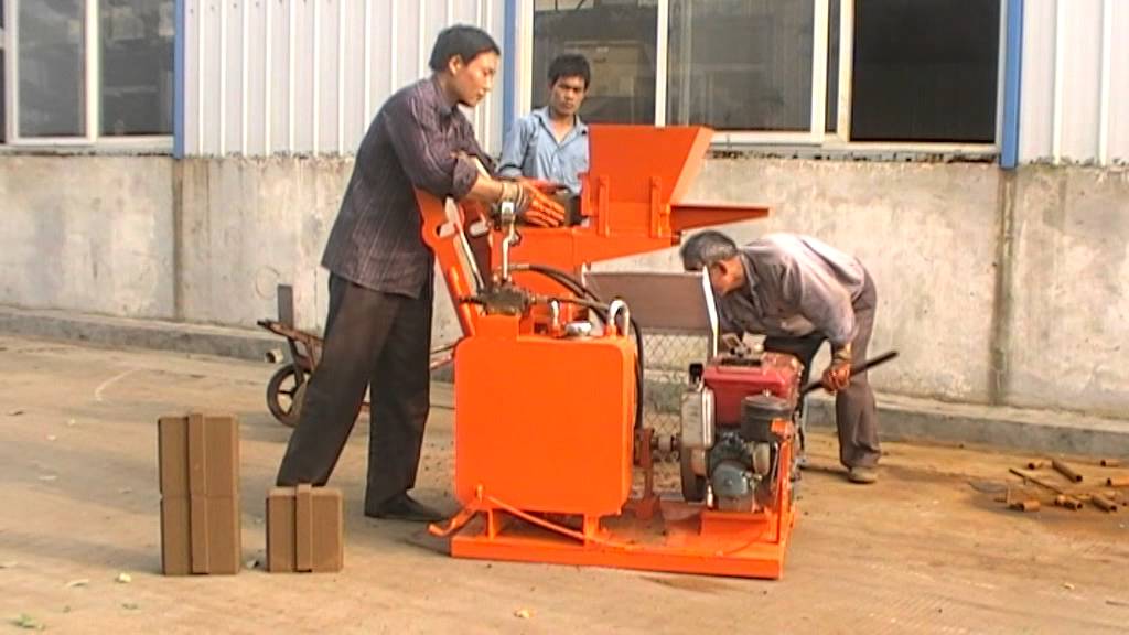 GL1-25 diesel hydraulic clay interlokcing lego brick making machine for ...