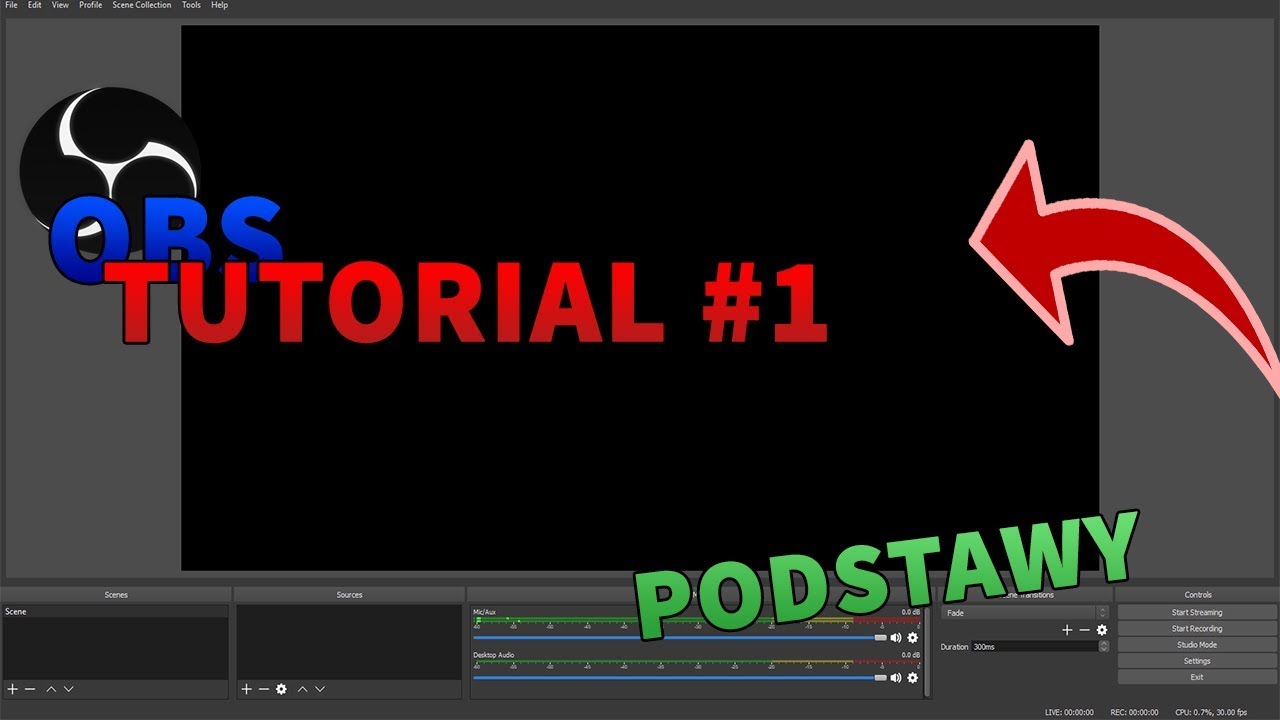 Jak nagrywać oraz streamować w OBS Studio - podstawy 1# - YouTube