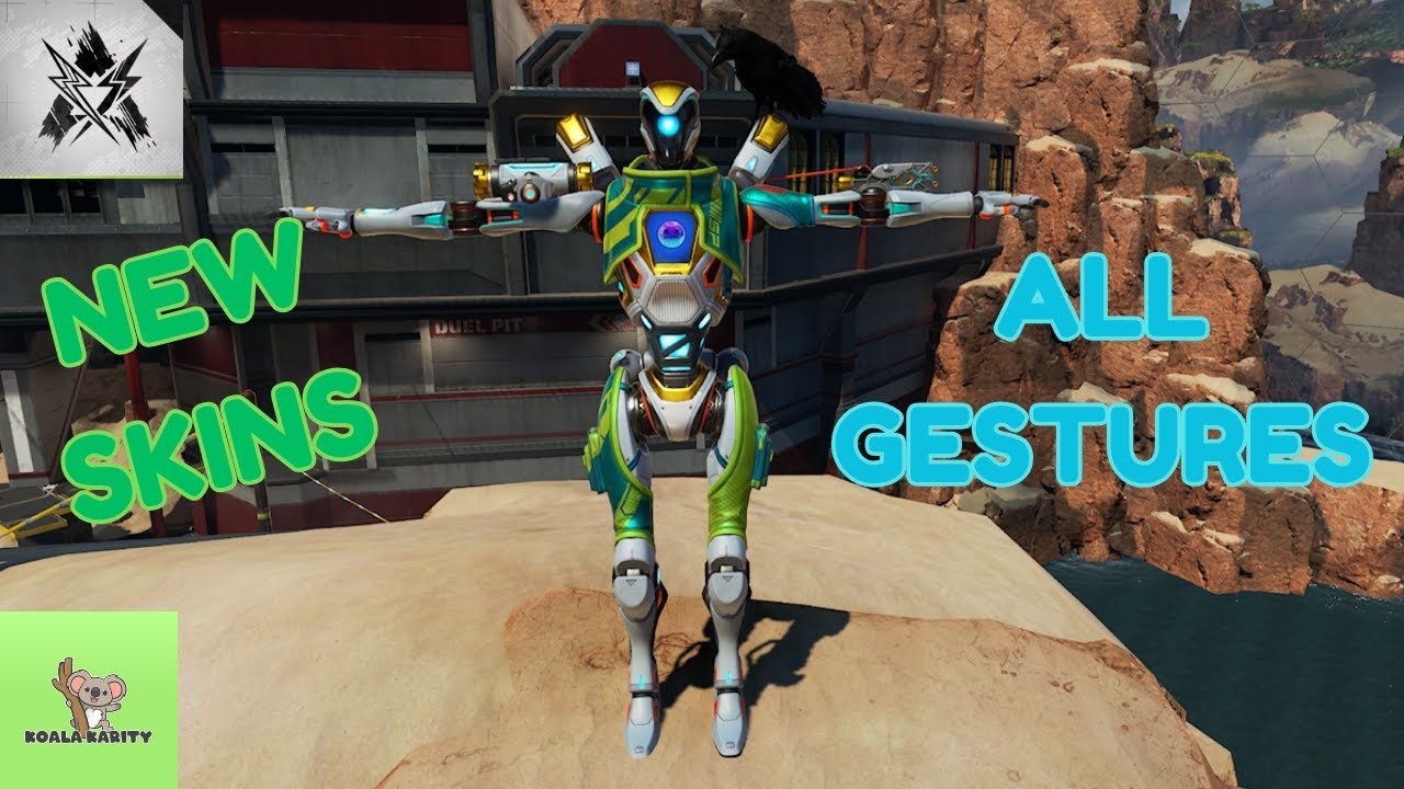 New Legendary Skin for Pathfinder (Fit Bot), All Gestures. [Apex ...