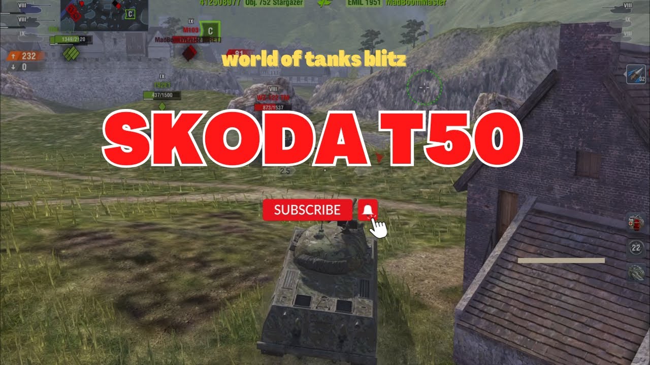 Skoda T50 | WoT Blitz - YouTube