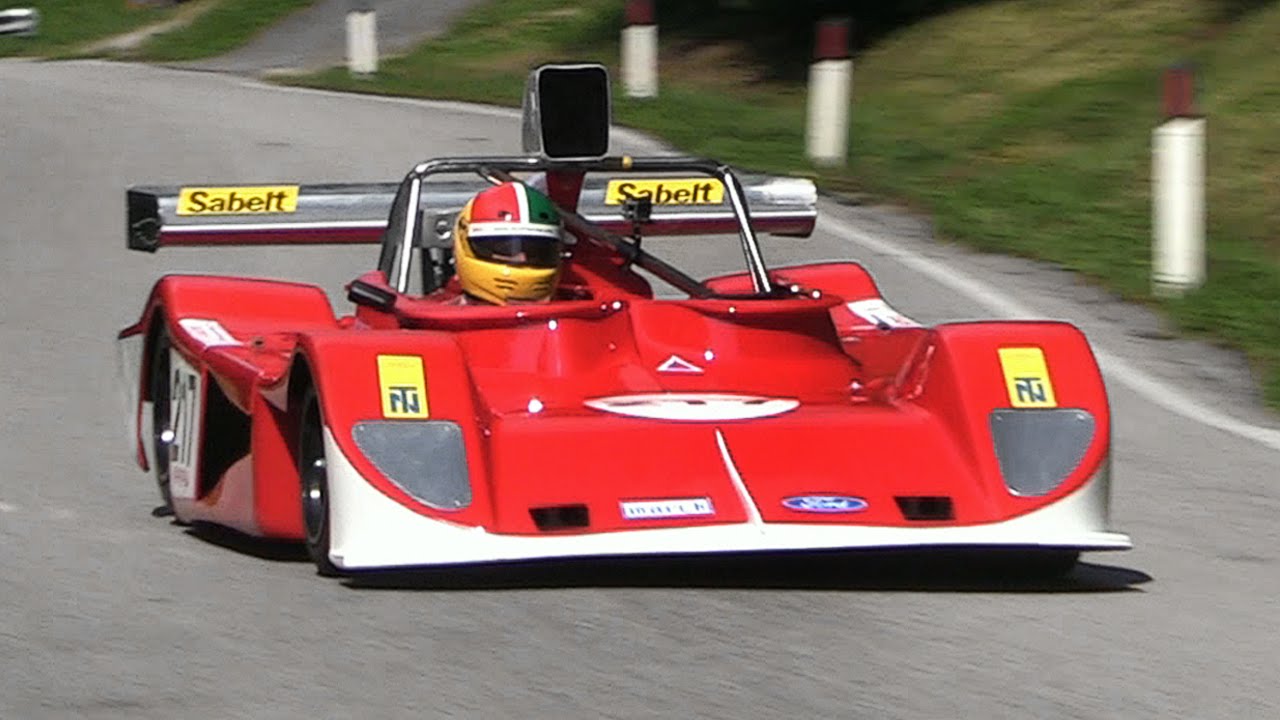 March 75S Ford DFV V8 Engine Sound In Action On Hillclimb - Alpe del ...