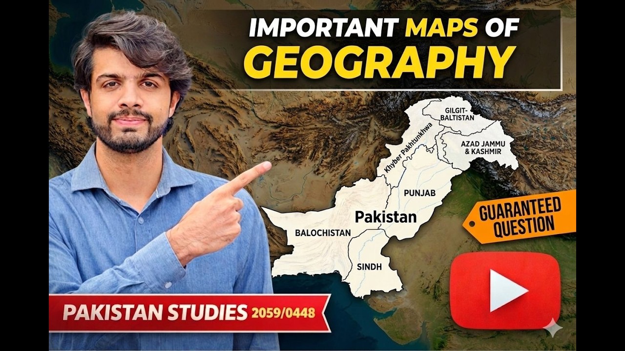 These Pakistan Maps ALWAYS Come in Exams of Geography (IGCSE/O Level ...