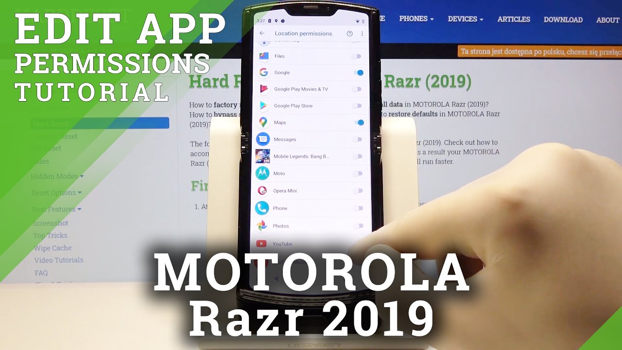 How to Enter App Permissions in MOTOROLA Razr 2019 – Find App Settings ...