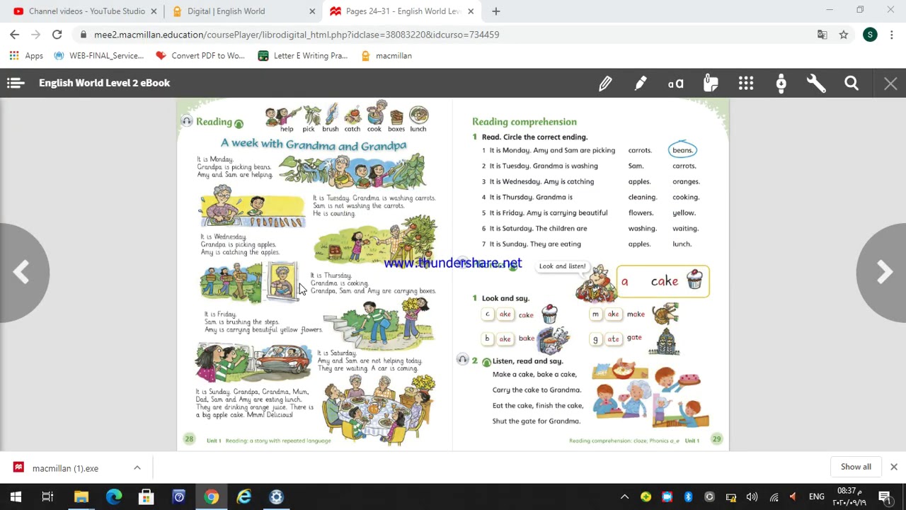 2nd grade unit one reading P g 28 - YouTube