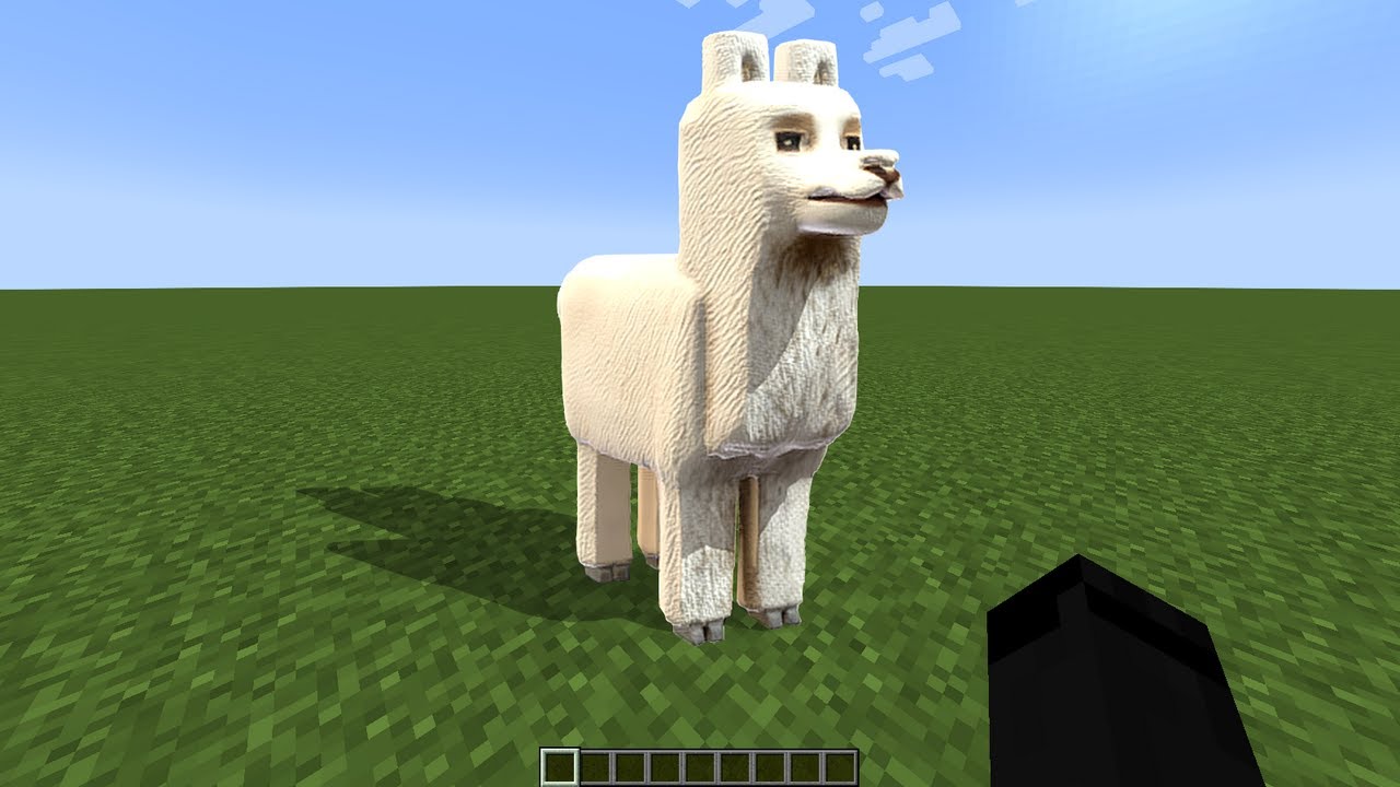 Minecraft movie llama - YouTube