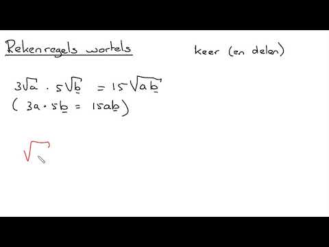 Rekenregels wortels deel 2 - YouTube